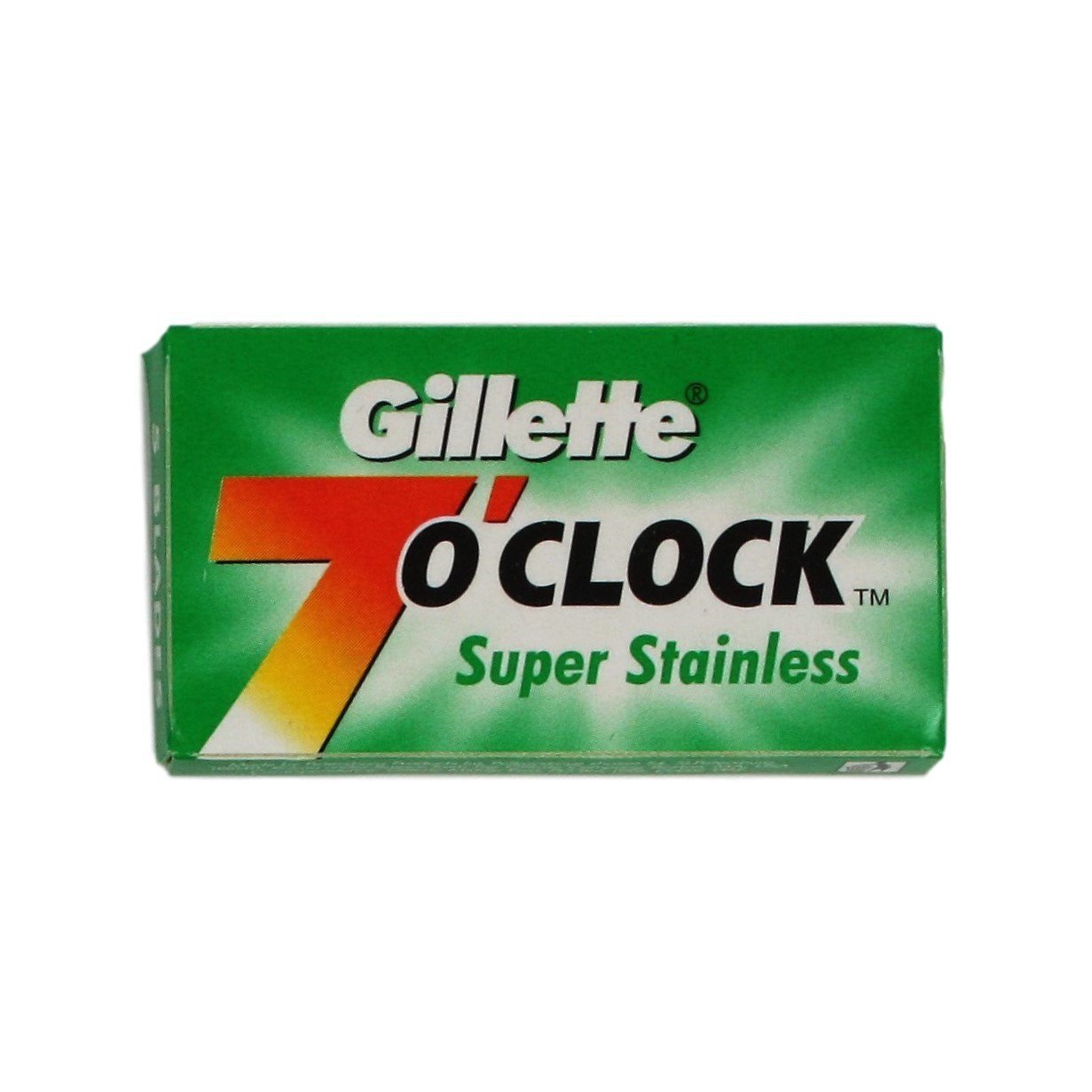 Gillette 7 O'clock Super Stainless Green Safety Razor Blades (Pack of